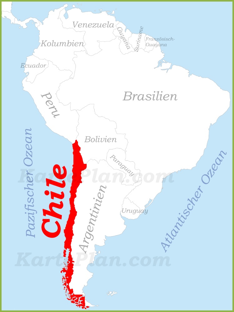 Karte Chile Karte Chile