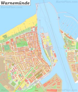 Stadtplan Rostock | Deutschland | Stadtpläne von Rostock